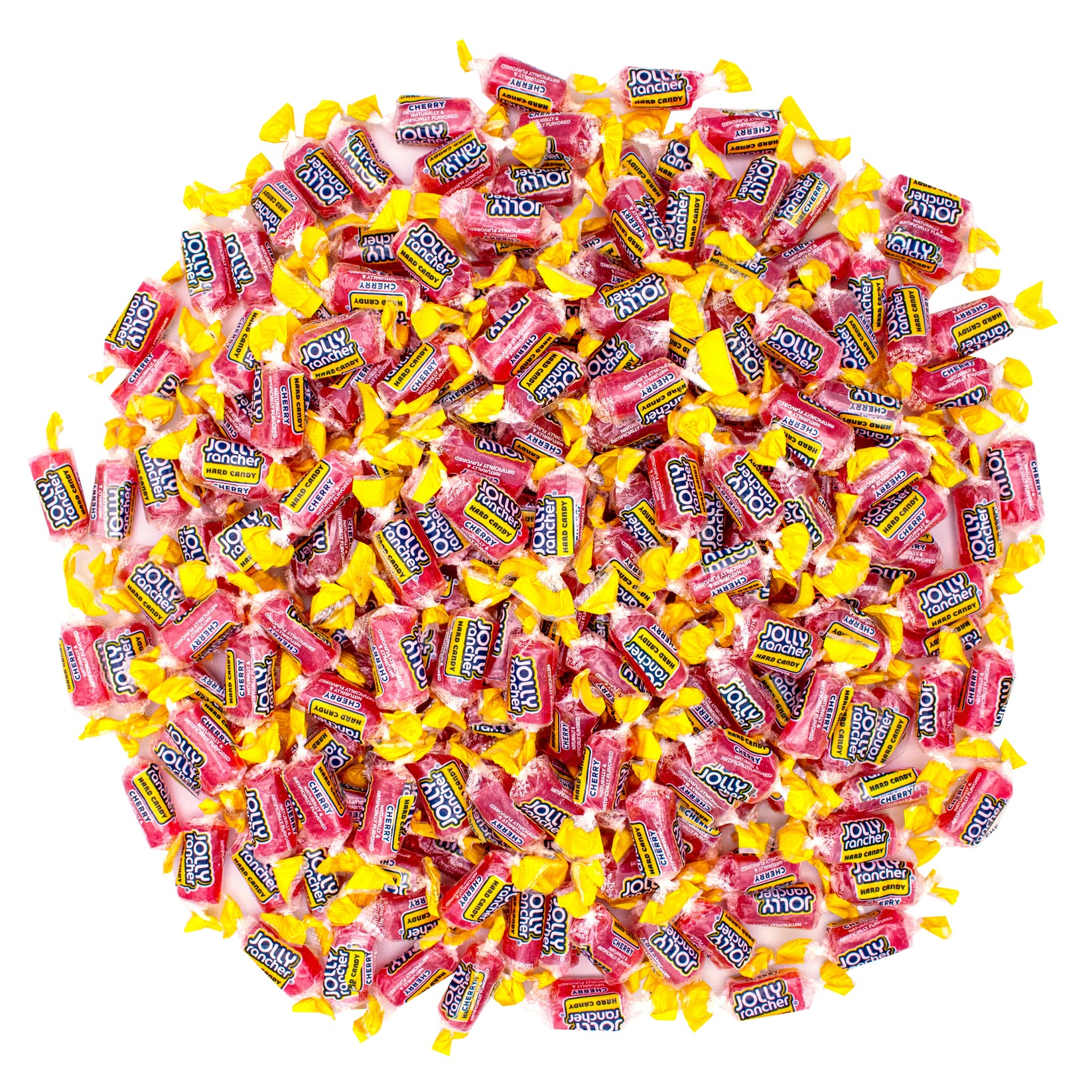 Jolly Rancher Cherry Hard Candy, Individually Wrapped, Bulk Candy ...